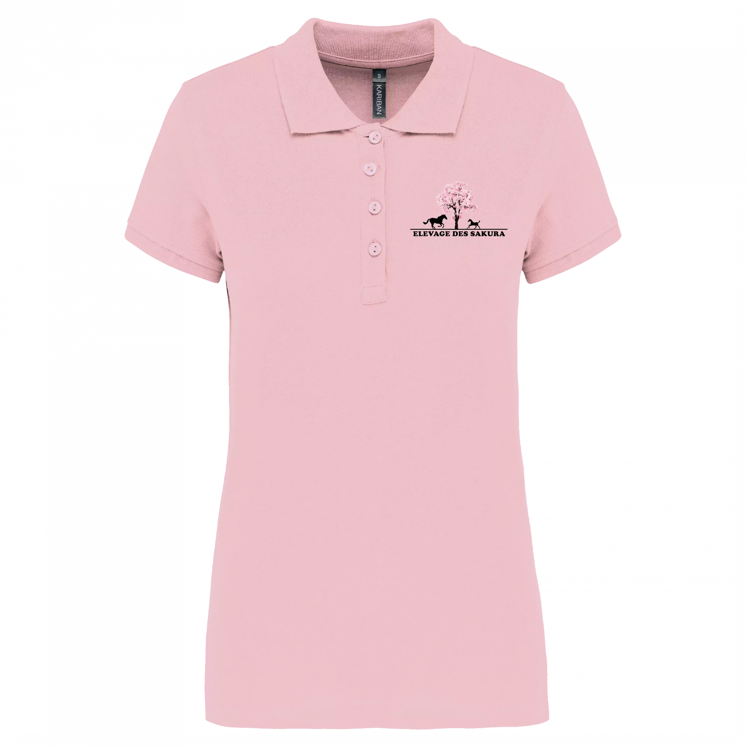 .Polo femme rose - Elevage des Sakura - Mascotte Clothing